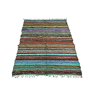 Handmade Braided Chindi Rug, Rag Rug, Area Rug, Carpet Rug, Runner Rug 3x5 Foot, 4x6 Foot, 5x7 Foot (3x5 Foot)
