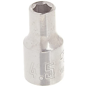 CRAFTSMAN Shallow Socket, Metric, 1/4-Inch Drive, 4.5mm, 6-Point (CMMT99101)