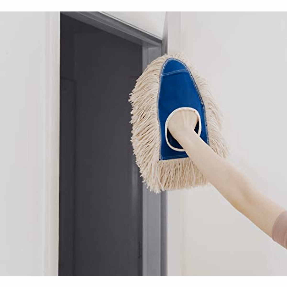 Fuller Brush Dry Mop - Commercial Floor Dusting & Mopping Cleaner - Washable Head For Drying & Dusting Kitchen & Bathroom Floors