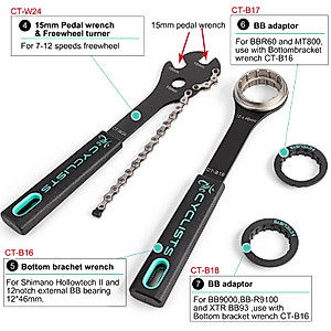 CXWXC Bicycle Repair Stand Height Adjustable + 27 Piece Bike Tool Kit Set