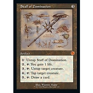 Magic: the Gathering - Staff of Domination (119) - Schematic - The Brothers' War Retro Artifacts