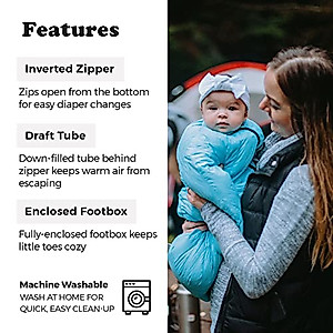 Morrison Outdoors Little Mo 20 Down Baby Sleeping Bag (Moss Green)