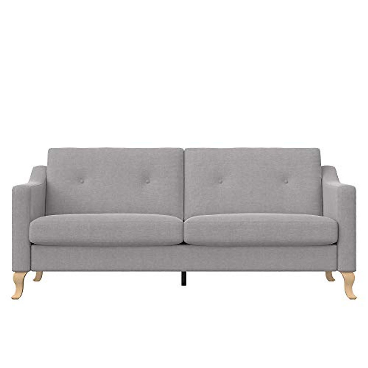 Mr. Kate Tess Sofa with Soft Pocket Coil Cushions, Small Space Living Room Furniture, Light Gray Linen