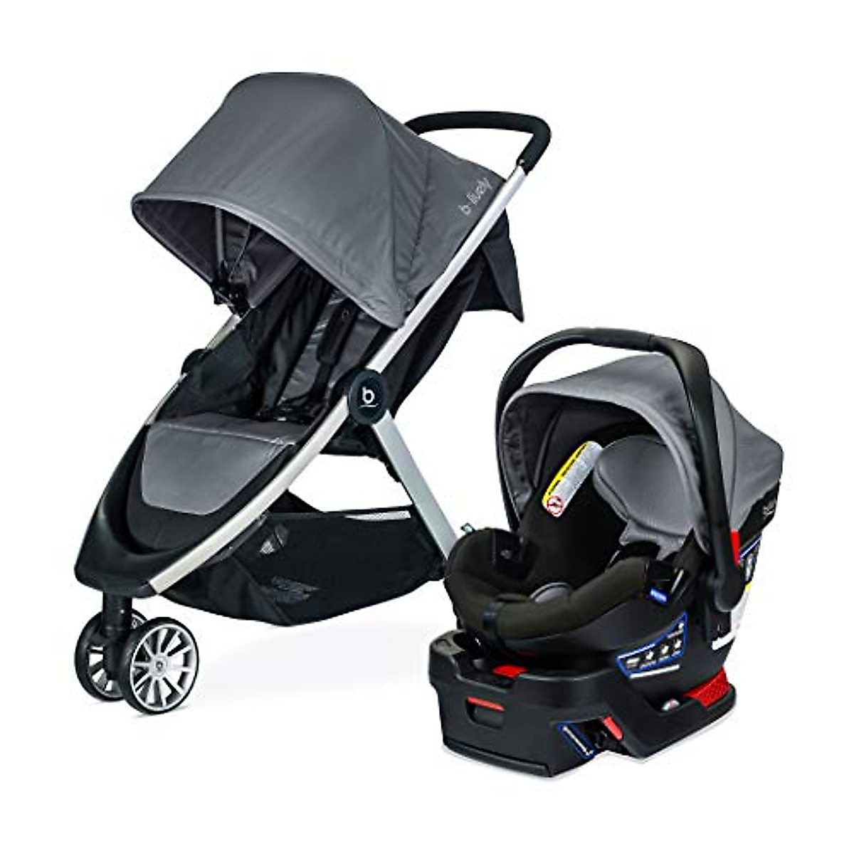Britax B-Lively & B-Safe Gen2 Flexfit Travel System, Fog SafeWash , 2 Piece Set