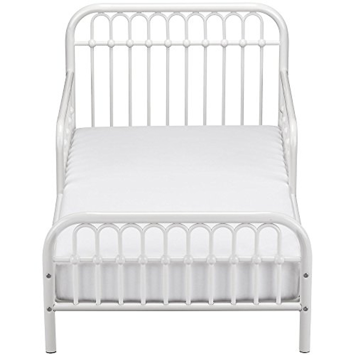 Little Seeds Monarch Hill Ivy Metal Toddler Bed, White