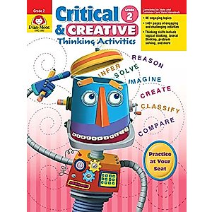 Evan-Moor Critical and Creative Thinking Activities Teacher's Resource Book, Grade 2