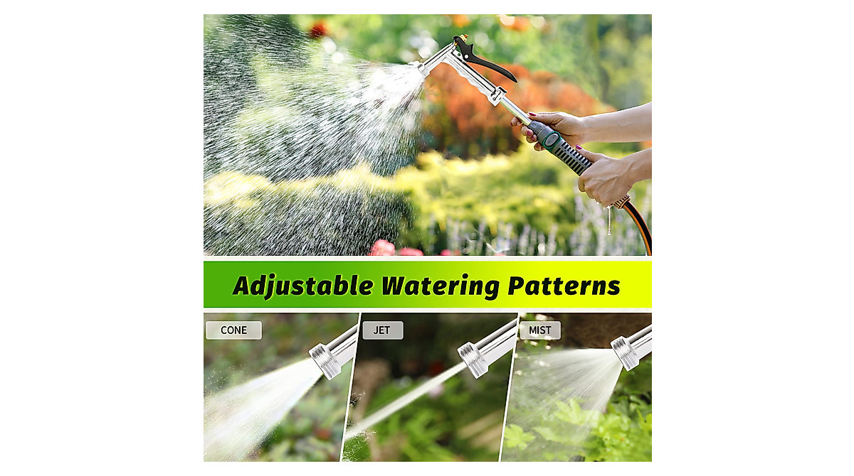 AUTOMAN Garden Hose Nozzle - Versatile 2 Pack Sprayers