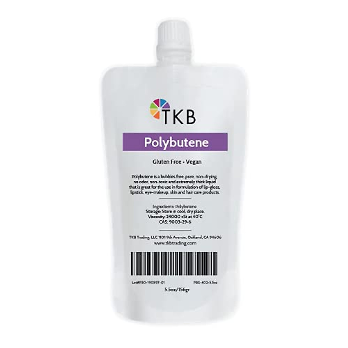 TKB Polybutene | Clear Additive Cosmetic Ingredient for DIY Makeup (5.5oz (156g))
