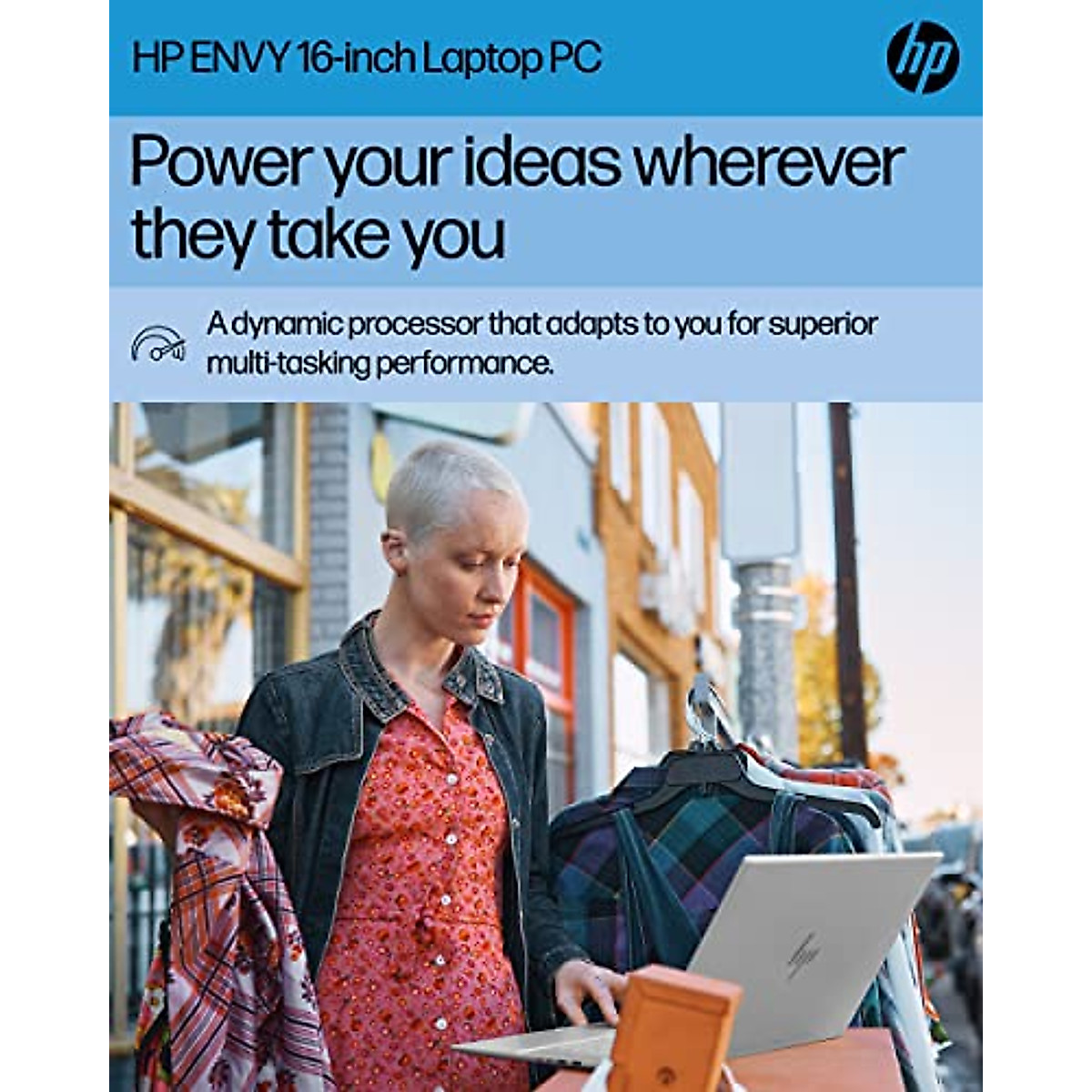 HP Envy -Laptop PC, Intel Arc A370M Graphics, 12th Gen Intel Core i7-12700H, 16 GB -RAM, 512 GB SSD, 16” WQXGA Touchscreen, 100% sRGB, Windows 11 Home, HP Fast Charge, Camera -Cover (16-h0010nr, 2022)