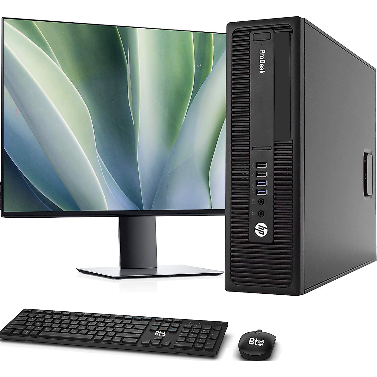 HP 600 G2 SFF Computer Desktop PC, Intel Core i5-6500 3.2GHz Processor, 32GB Ram, 1TB SSD,Wireless Keyboard & Mouse, WiFi | Bluetooth, HP 23.8-inch LCD Monitor, Windows 10 Pro (Renewed)