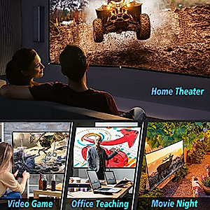 New Upgrade Projector Screen with Stand and Wall Stand, OWLENZ Polyester 100 inch 16:9 4K HD Portable Anti Crease Projection Screen for Home Theater Cinema Indoor Outdoor Movie Video Film Screen