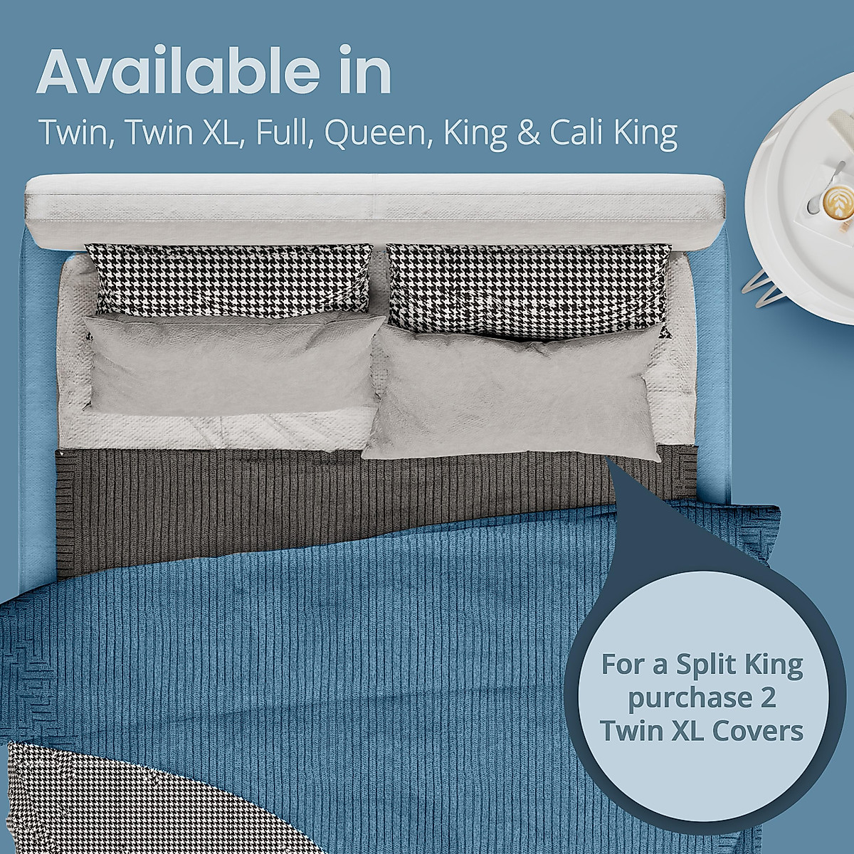 SafeRest Zippered Mattress Protector - Premium 9-12 Inch Waterproof Mattress Cover for Bed - Breathable & Noiseless Washable Mattress Encasement - Queen