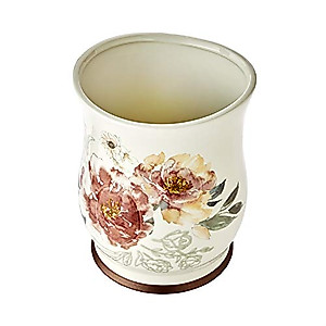 SKL Home Holland Floral Wastebasket, Natural