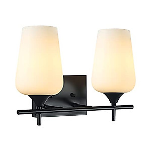 Tribesigns 2-Light Black Modern/Contemporary Vanity Light