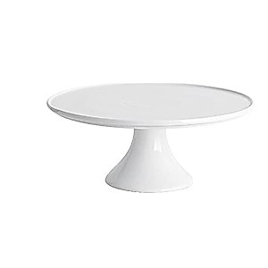 9-Inch Porcelain Cake Stand, Round Dessert Stand, Cake Stand for Dessert Table, White Round Ceramic Dessert Display Stands Cupcake Holder, Cupcake Stand for Wedding, Birthday Party, Baby Shower