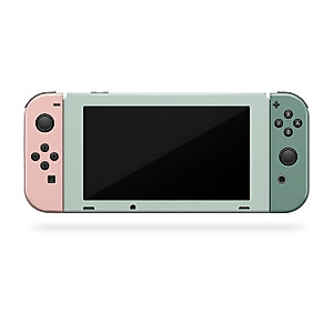 Tacky Design Retro Pastel Classic Skin Compatible with Nintendo Switch Skin Wrap Cover, Colorwave Blocking Skin for Nintendo Switch Stickers, Premium Vinyl 3M Full Wrap Decal.