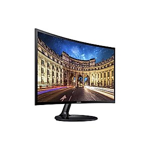 SAMSUNG LC24F392FHNXZA 24-inch Curved LED Gaming Monitor (Super Slim Design), 60Hz Refresh Rate w/AMD FreeSync Game Mode (Renewed)