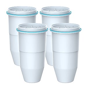 Filterlogic NSF/ANSI 42 Certified Replacement Water Filters, Replacement for ZR-017 Water Pitchers and Dispensers, Reduce TDS, Chlorine and More (Pack of 4), Model No.:FL-PF23B
