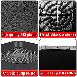 Twakashic Bed Furniture Risers 8 Inch, Couch Risers Heavy Duty, Bed Elevators for Under Bed Storage, Support up to 5000 LBS for Sofa Table Chair (Set of 4, Black)