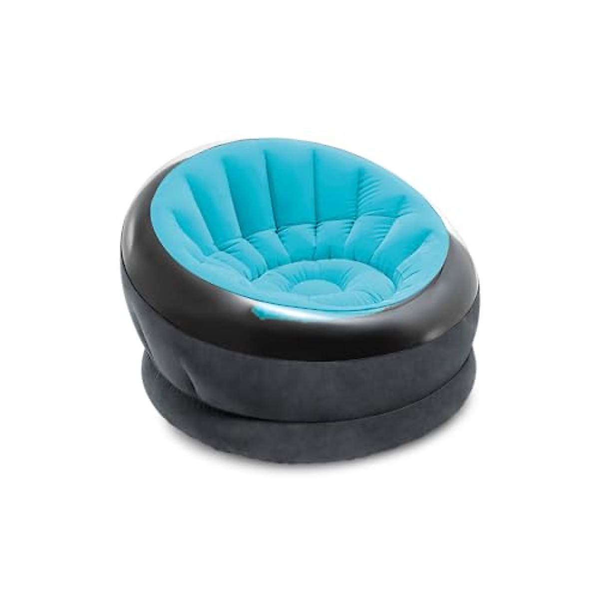 INTEX 68582EP Inflatable Empire Chair: Durable Outdoor Use – 2-PLY Laminate – Velvety Surface – Flocked Construction – Colors May Vary