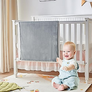 BEDELITE Baby Blankets for Boys and Girls 30" x 40", Soft Cozy Fuzzy Fleece Blanket for Kids Infant Newborn, Warm and Breathable Toddler Blanket for Crib Stroller Bed Travel, Grey
