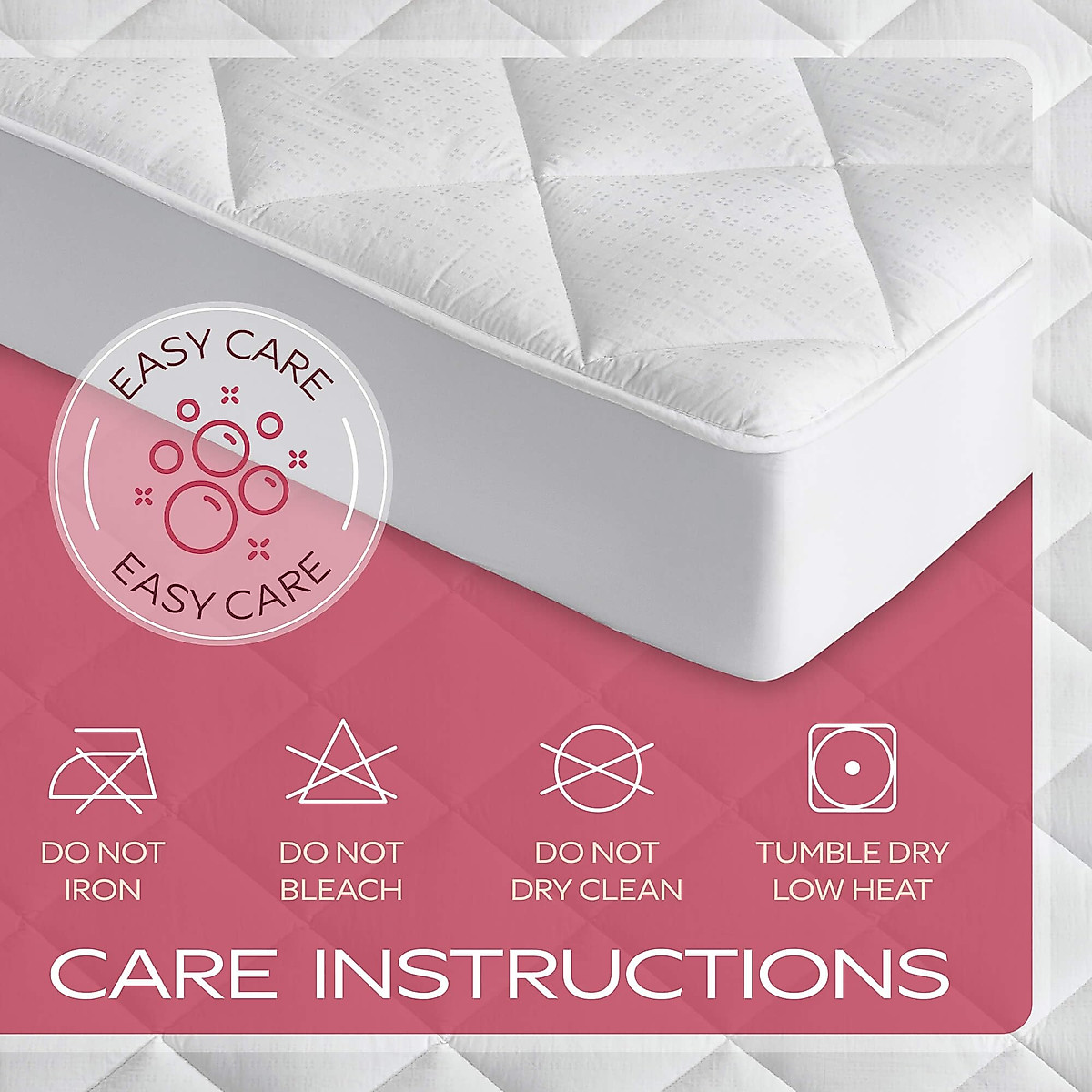 MAXI Crib Size (28 X52) Mattress Pad - Luxurious Cotton Sateen Mattress Protector - Soft and Breatheable Mattress Cover - Mattress Pad Protects Mattress from Dust, Dirt, Spills, and Stains.