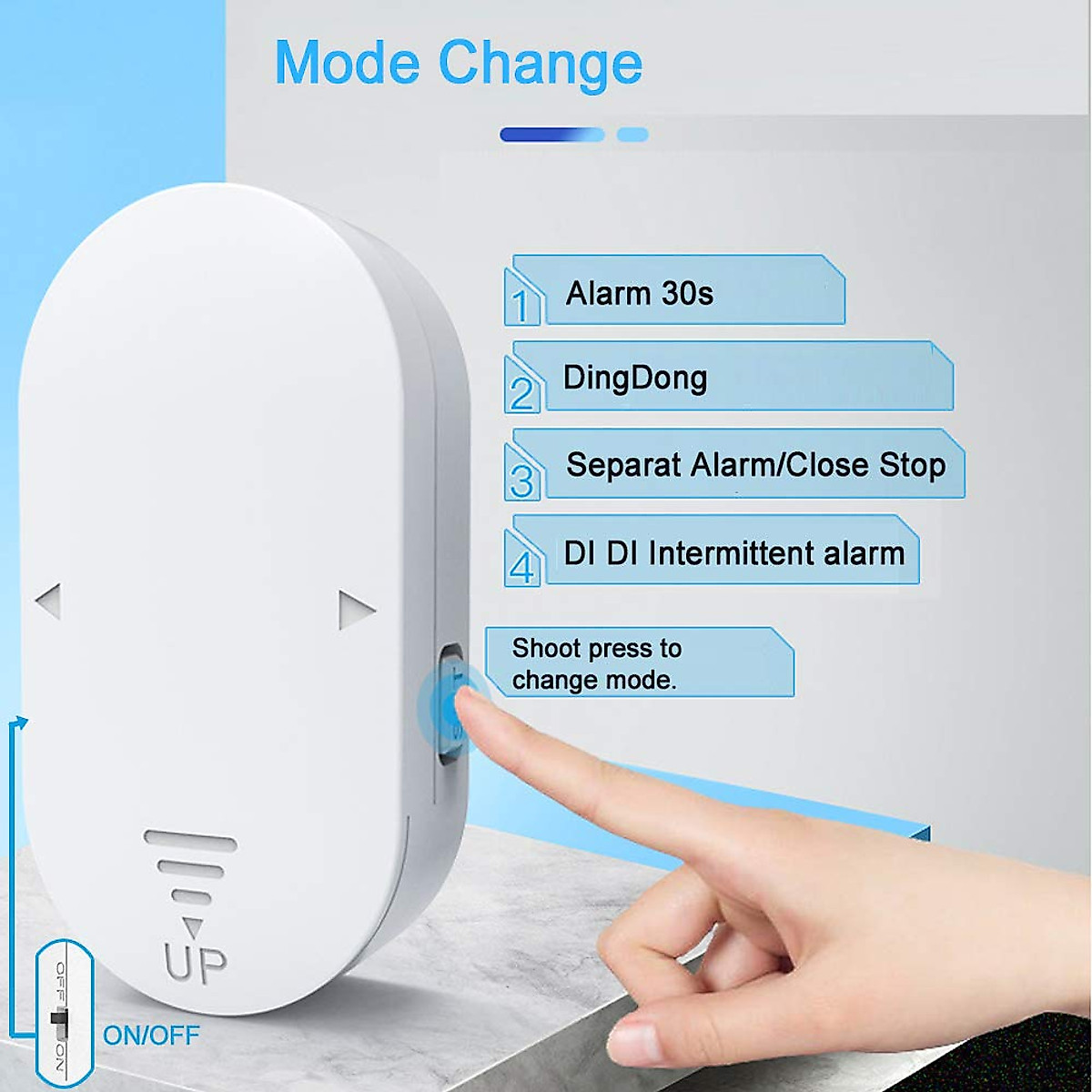 Evernary Door Window Alarm, Wireless Pool Door Alarm for Home Kids Saftey with 120dB Loud 4 Working Modes, Magnetic Sensor for Garage Business Apartment Office (7Pack)