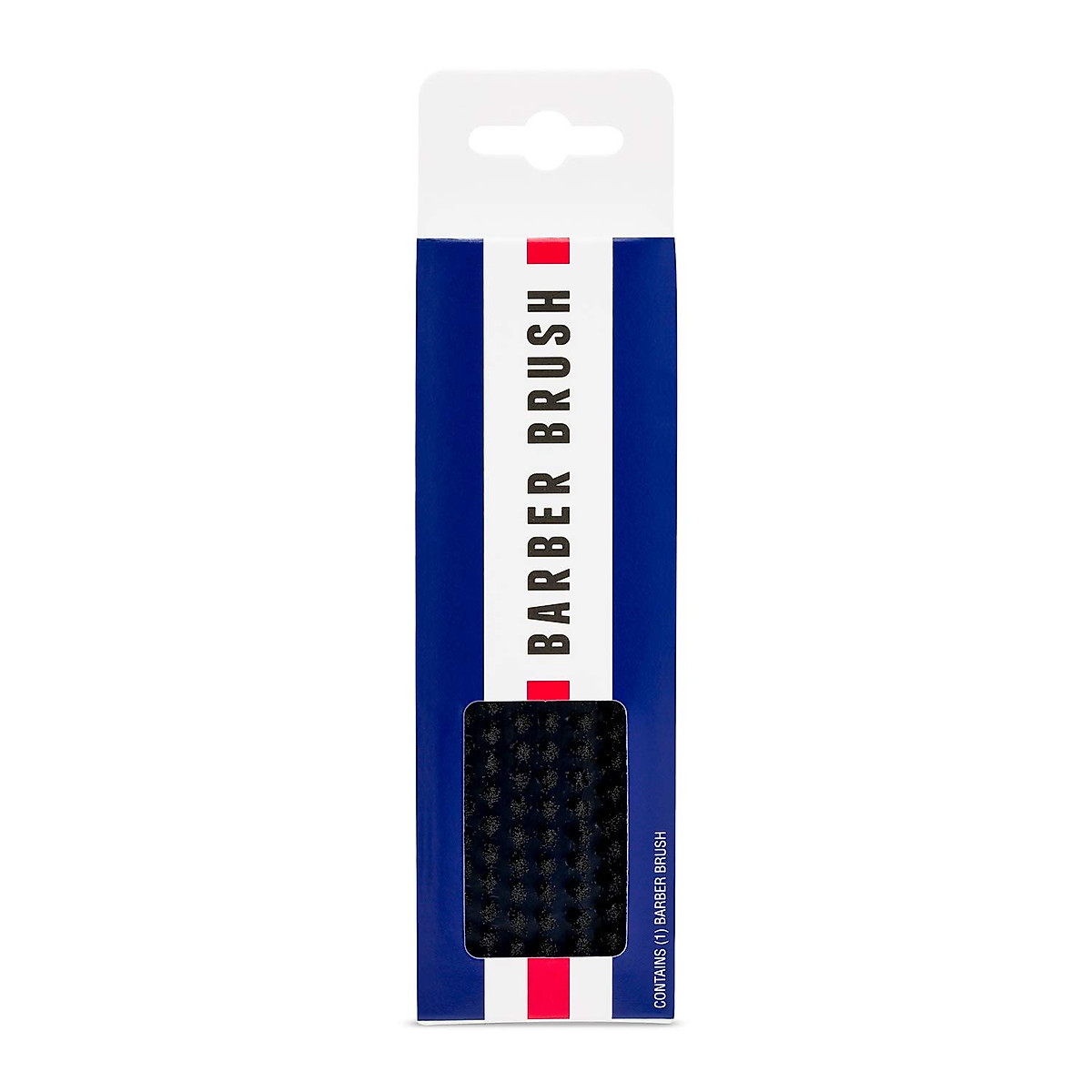 JOHNNY B. Professional Compact Barber Brush, Soft Nylon Bristles (Blue)