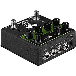 Briskdrop NUX NDD-7 Tape Echo Delay Effects Pedal - Bundle with 2 Instrument Cables, 2 Patch Cables, and Snark Tuner