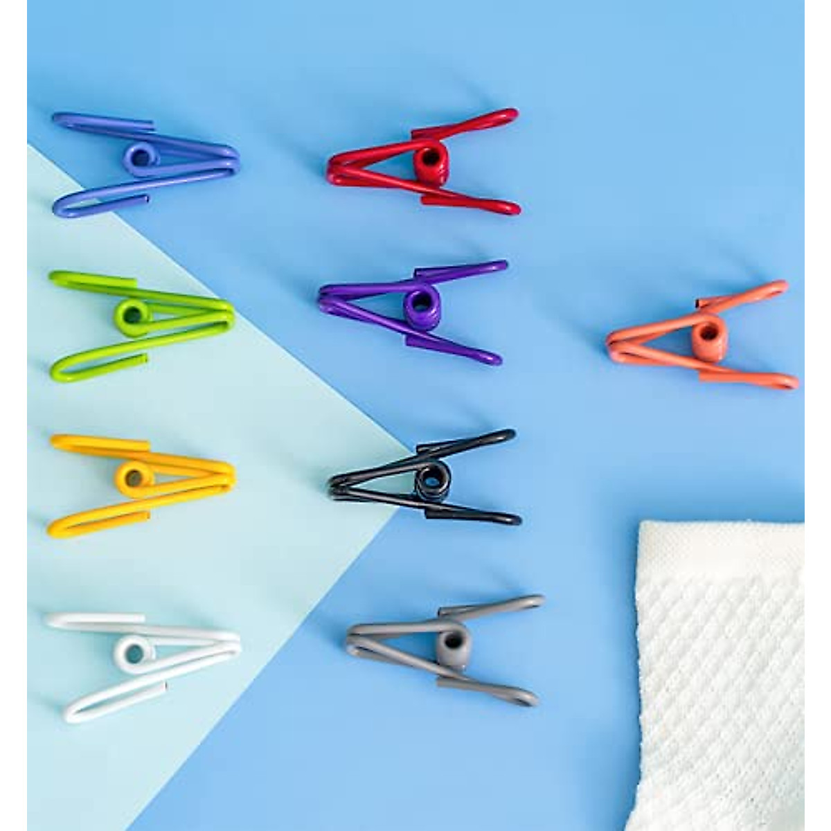 10 Pack Chip Clips Bag Clips, Multi Purpose Clips，Clothes Pins with Multiple Colors for Chip Bag Clips, Food Sealers, Clothes Hanging, Paper Clips in Home, Food Packages,Kitchen and Office