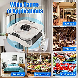 Electric Fly Trap Fly Trap Pest Device Gnat Flying Insect Trap Automatic Indoor Fly Trap Fly Catcher Pest Control Traps Pest Reject Control Catcher Insect Repellents Tools for Ranch, Garden (2 Pcs)