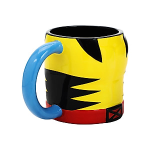 X-Men Wolverine Costume 16 Oz Yellow Ceramic Mug