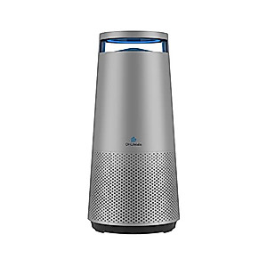 DH Lifelabs | Sciaire Mini + HEPA Air Purifier | Ions Actively Clean & Deodorize Air | Eliminates 99.9% of Bacteria & Viruses | H13 HEPA Purifier Filter for Allergies Pets | Bedroom Home | Grey