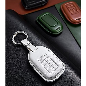 CROWEIPT for Honda Key Fob Cover Car Key case Holder Key Chain Protector Compatible with Pilot 2016-2018, CRV 2017-2018 Accessories
