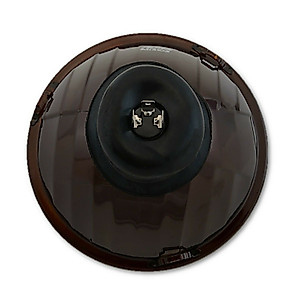 Octane Lighting 7 Inch H6024/6014 Yellow Amber Crystal Glass Headlight H4 Halogen Fog Light Pair