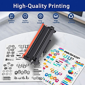 TN760 Compatible TN-760 Black High Yield Toner Cartridge Replacement for Brother TN-760 DCP-L2550DW MFC-L2710DW HL-L2350DW HL-L2370DW HL-L2390DW Toner.(2 Pack)