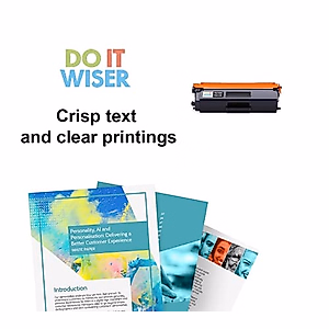Do it Wiser Compatible Black Toner Cartridge for Brother TN315BK TN336 TN315 TN310 TN331 HL-L8350CDW HL-L8350CDWT HL-L8250CDN HL-4150CDN MFC-L8850CDW MFC-L8600CDW MFC-9970CDW - High Yield 4,000 Pages