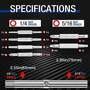 WORKPRO 15-in-1 Multi-bit Screwdriver Set Tool All in One, Portable Multi-purpose Screw-driver, Slotted/Philips/Torx/Square