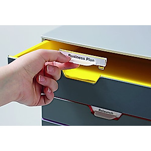 Durable 760727 VARICOLOR 7, Drawer Desk Storage Box, Gray & Multicolor