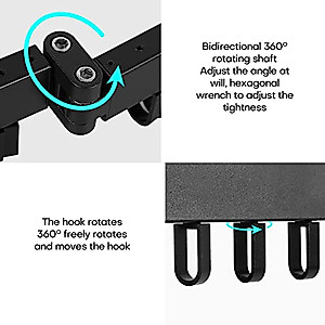 Wall Mounted Clothes Drying Rack Rotatable Retractable Laundry Drying Rack Space-Saver Clothes Hanging Rack Indoor/Outdoor Dryer Racks，3 Rods - 44.9" L