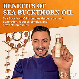 sibu Sea Buckthorn Nourishing Face Cream (1oz), Lightweight and Hydrating Face Cream – Amazing for Sensitive Skin, Breakouts, & Irritation
