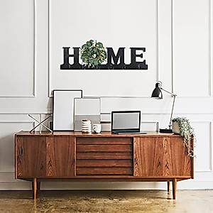 Simetufy Decorative Farmhouse Key Holder for Wall, Wall Mounted Key Hangers for Wall, Wooden Key Rack with 6 Double Key Hooks for Entryway, Hallway, Office, Black,30''x7.5''x0.6''