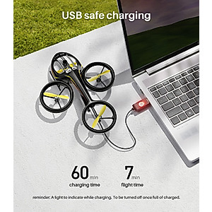 SYMA LED Mini RC Helicopter Drone - Gyro, 4HZ, Indoor Outdoor Micro Toy Gift for Kids & Adults