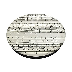Vintage Music Notes PopSockets Swappable PopGrip