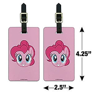 My Little Pony Pinkie Pie Face Luggage ID Tags Carry-On Cards - Set of 2