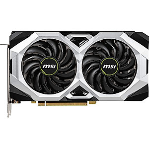 MSI Gaming GeForce RTX 2060 6GB GDRR6 192-bit HDMI/DP Ray Tracing Turing Architecture VR Ready Graphics Card (RTX 2060 Ventus 6G OC) (Renewed)