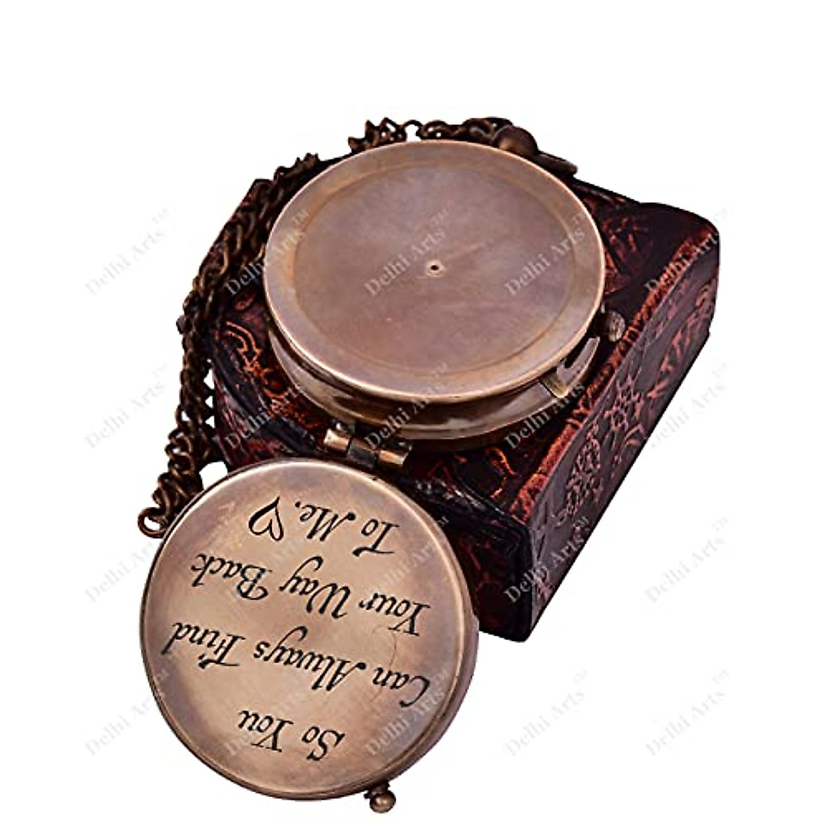 So You Can Always Find Your Way Back to Me/Personalized Compass/Anniversary giftfor him/her. Luxury Gift