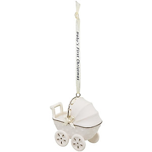 Hallmark Keepsake 2017 Baby's First Christmas Dated Premium Porcelain Christmas Ornament