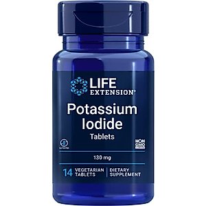 Life Extension Potassium Iodide 130mg 14 Tablets