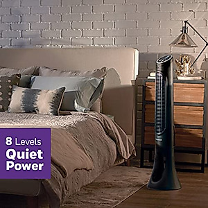 Honeywell QuietSet Tower Fan 8 Speed - Black